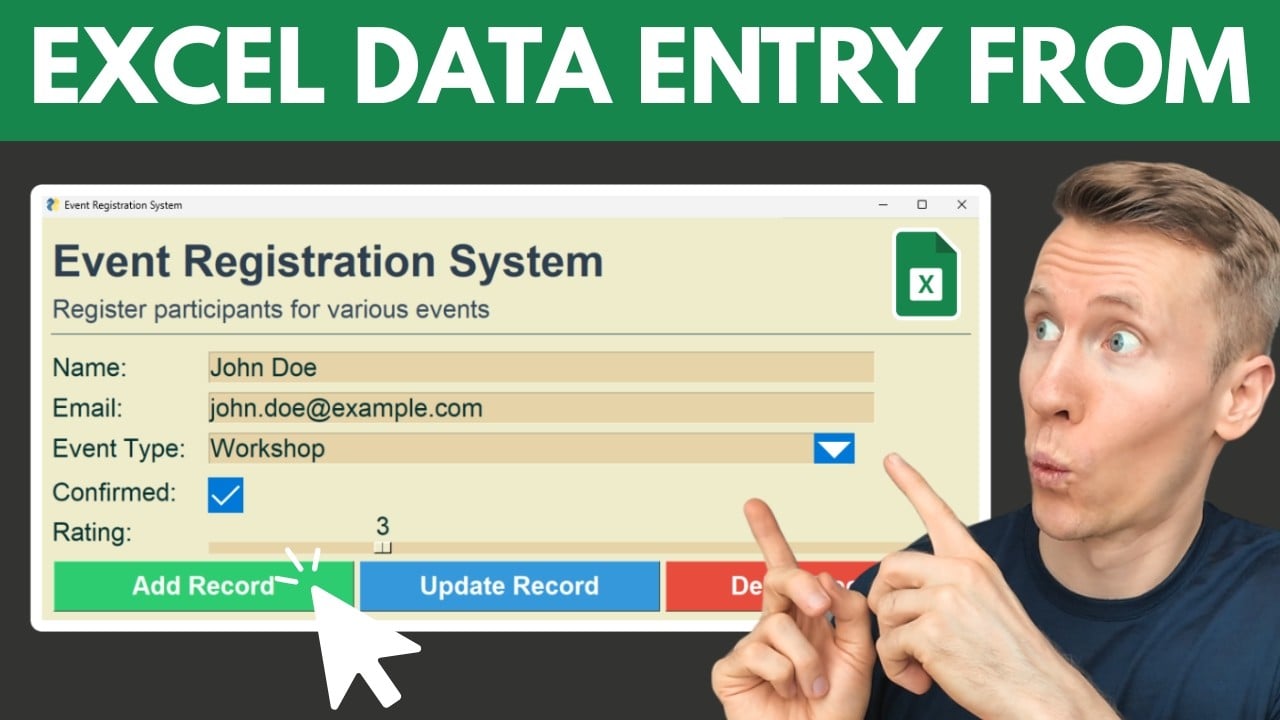 Create Your Own Excel Data Entry Form In Minutes No Coding