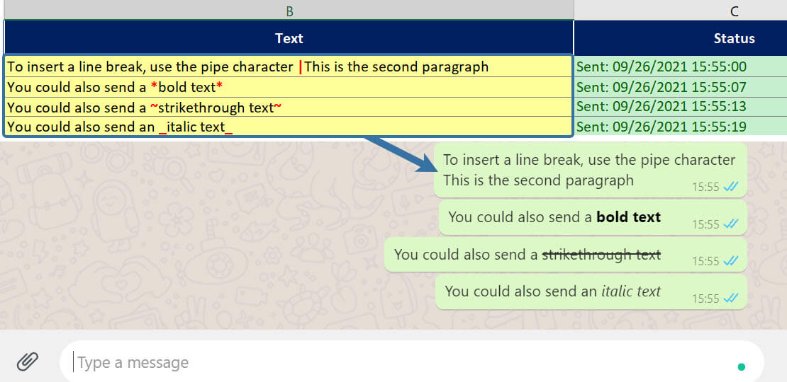 How To Send Bulk WhatsApp Messages From Excel Using VBA Free Easy Knowledgebase 
