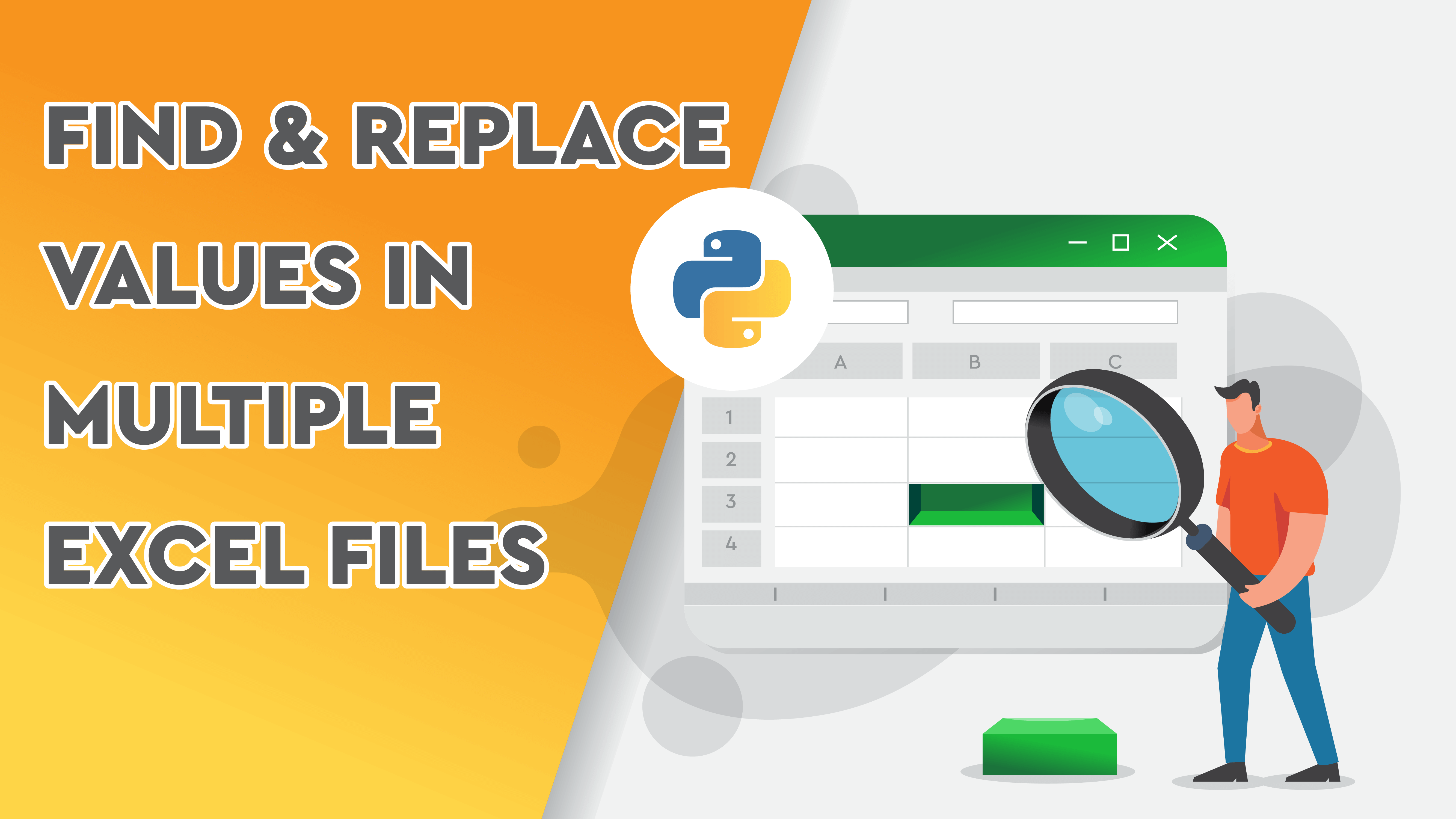 Find Replace Values In Multiple Excel Files Using Python fast Easy 