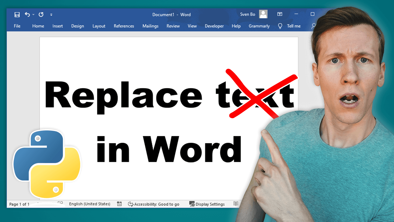 Replace Text In Multiple Word Documents With Python